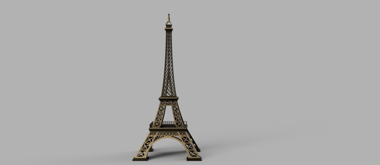 Eiffel Tower 3D Model by 3DLog | 3DOcean
